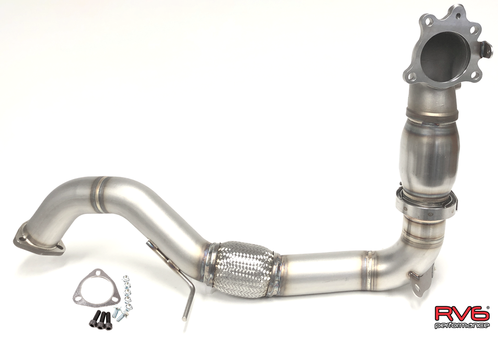 RV6 Catted Downpipe & Front Pipe Combo for 16-21 Civic 1.5T (Sedan, Co ...